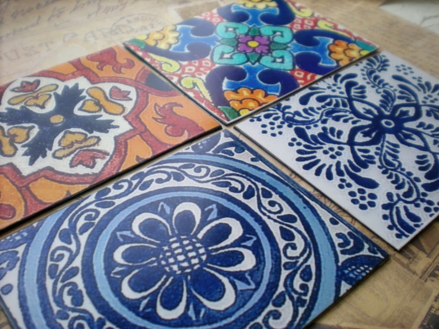 Spanish Colonial Tiles in Magnetic Art by 1derful ShopHelenS