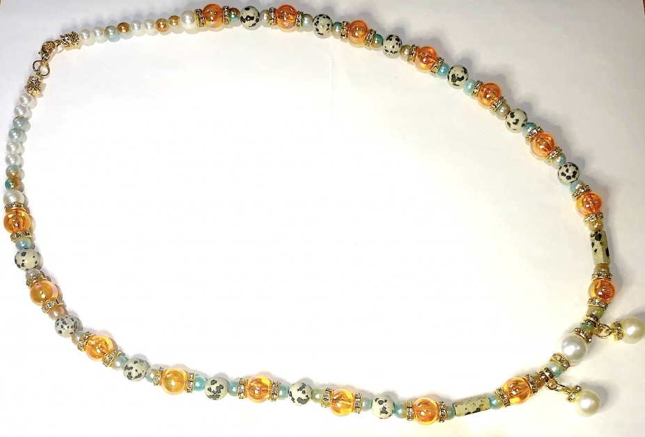 Dali Tangerine Necklace by Bang Bling Rad Jewelry Designs, Necklaces