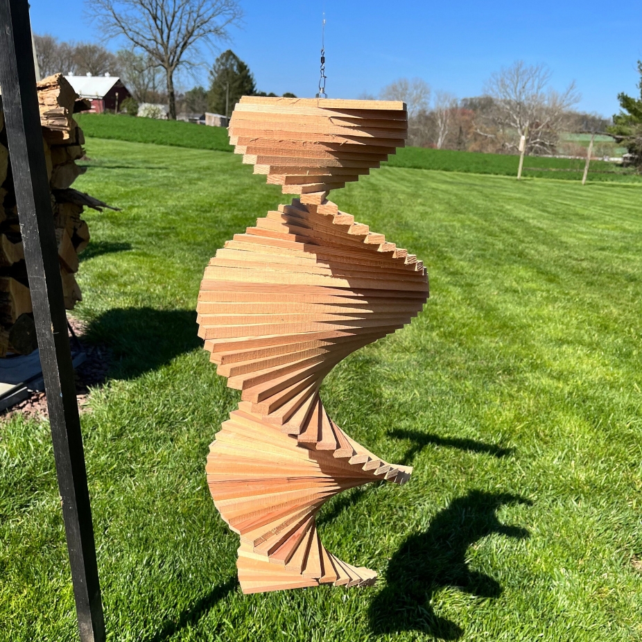 AA-1224 Simple 12x24 Cedar Wind Spiral by the javi unique store