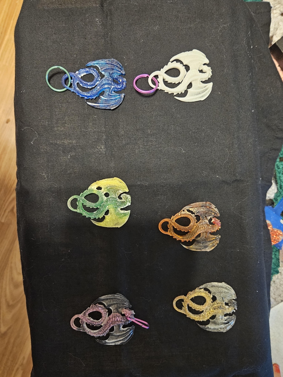 Dragon Key chain by Perfectly Imperfect, Chains on iCraftGifts.com