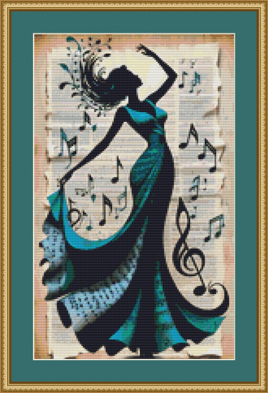 Dancing To Music 4 Cross Stitch Pattern by Avalon Cross Stitch