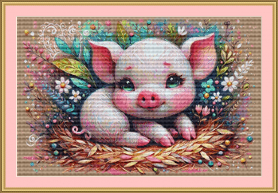 Piglet Cross Stitch Pattern by Avalon Cross Stitch, Needle Craft