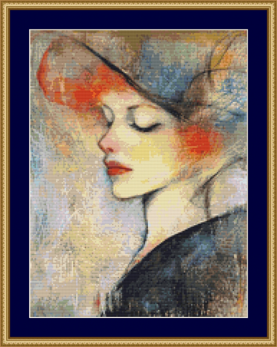 Portrait 4 Cross Stitch Pattern by Avalon Cross Stitch, Needle Craft