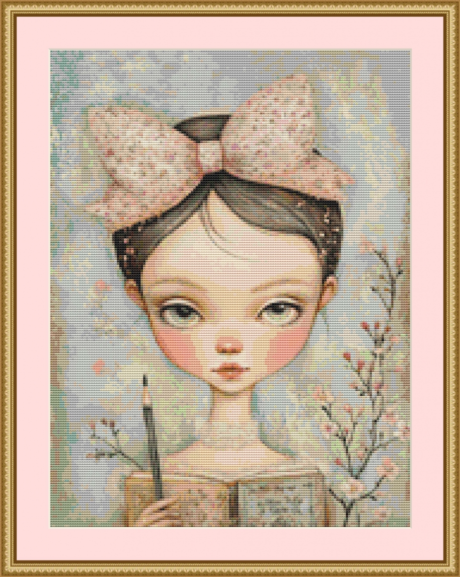 Pretty Bow Cross Stitch Pattern by Avalon Cross Stitch, Needle Craft