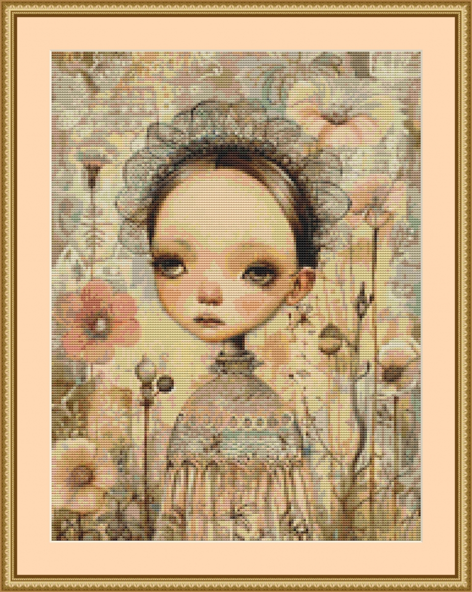 Sad Face Cross Stitch Pattern by Avalon Cross Stitch, Needle Craft