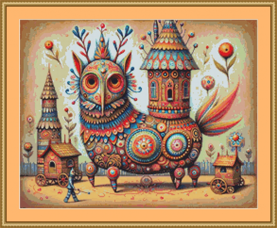 Turret Houses Cross Stitch Pattern by Avalon Cross Stitch