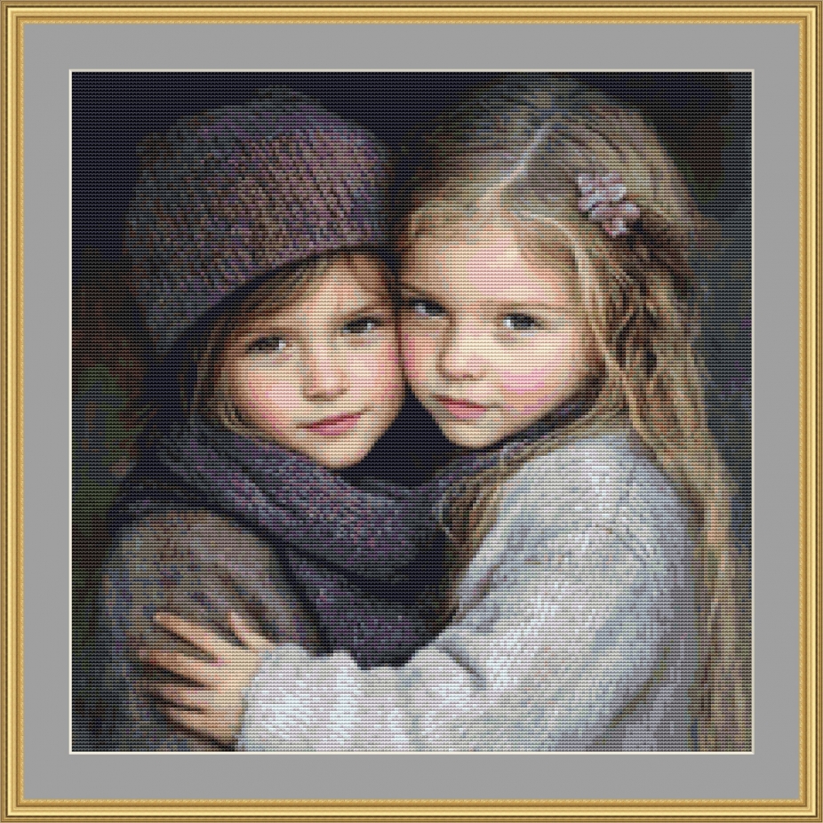 Two Best Friends Cross Stitch Pattern by Avalon Cross Stitch