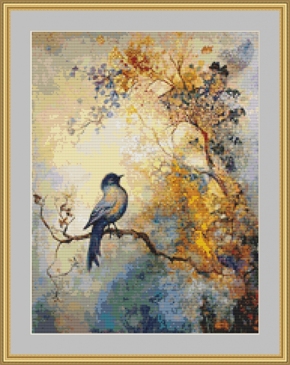 Delicate Branch Cross Stitch Pattern by Avalon Cross Stitch