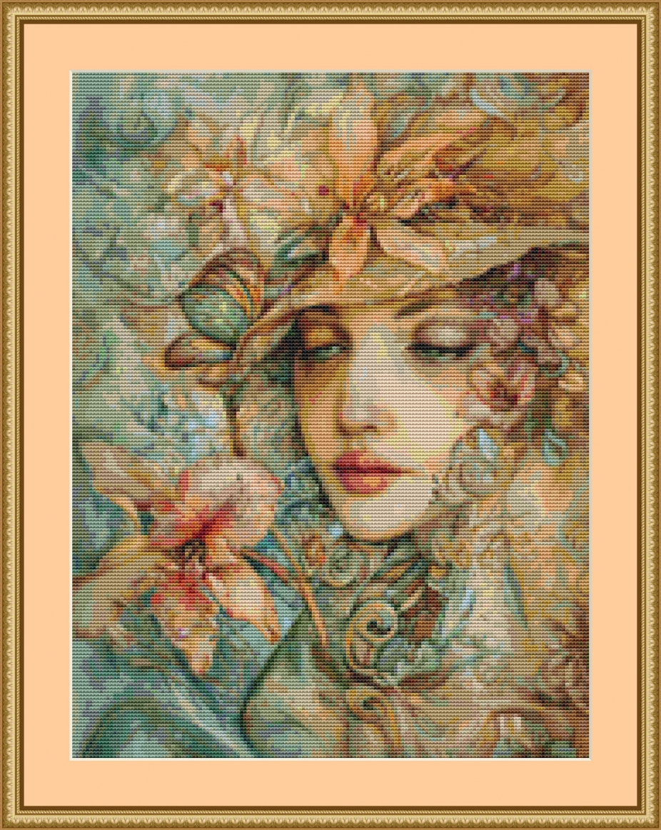 Elegant Flowers Cross Stitch Pattern by Avalon Cross Stitch