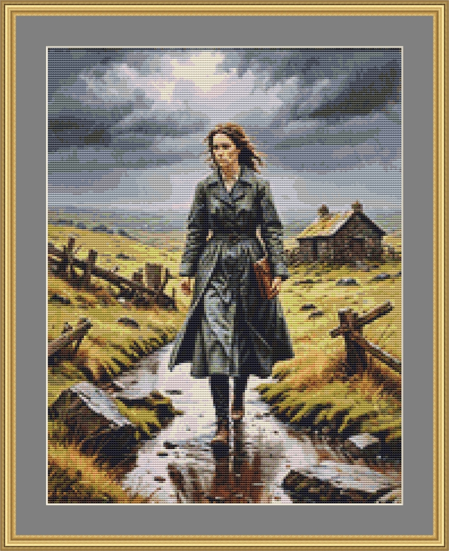 Lonely Walk Cross Stitch Pattern by Avalon Cross Stitch