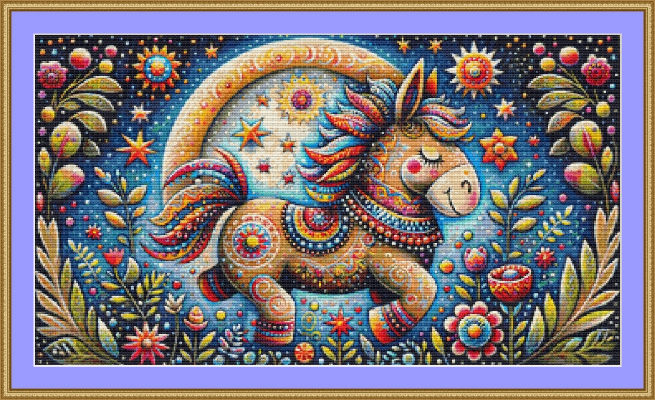 Magical Night Scene Cross Stitch Pattern by Avalon Cross Stitch