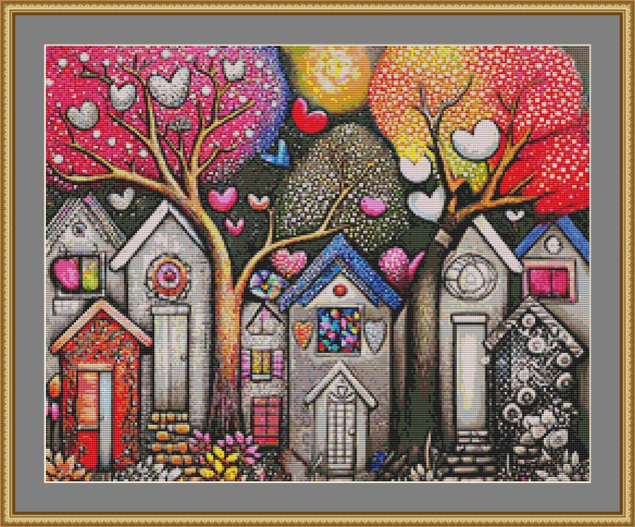 Magical Street Cross Stitch Pattern by Avalon Cross Stitch