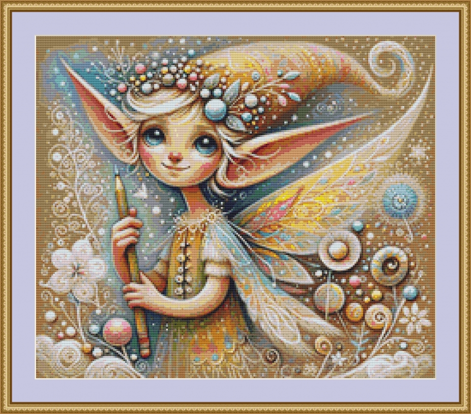 Artistic Fairy Cross Stitch Pattern by Avalon Cross Stitch