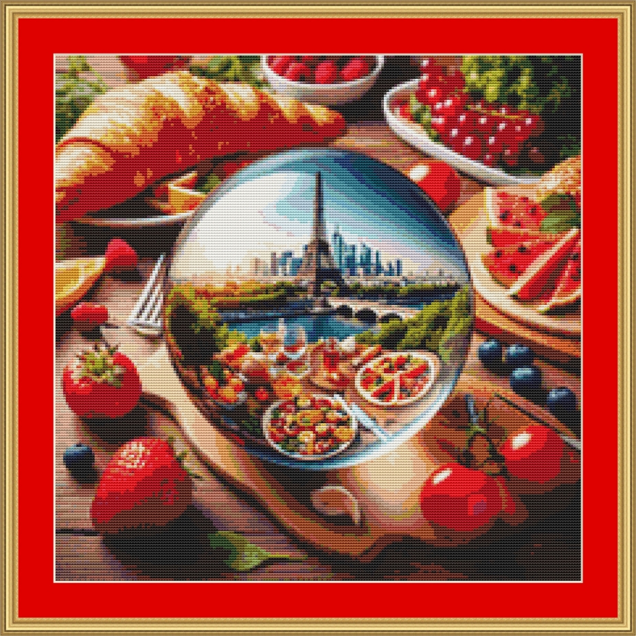 Breakfast Cross Stitch Pattern by Avalon Cross Stitch, Needle Craft