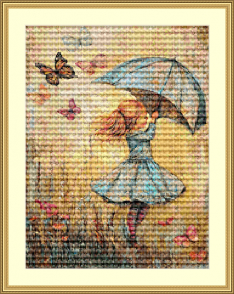 Windy Day Cross Stitch Pattern by Avalon Cross Stitch, Needle Craft