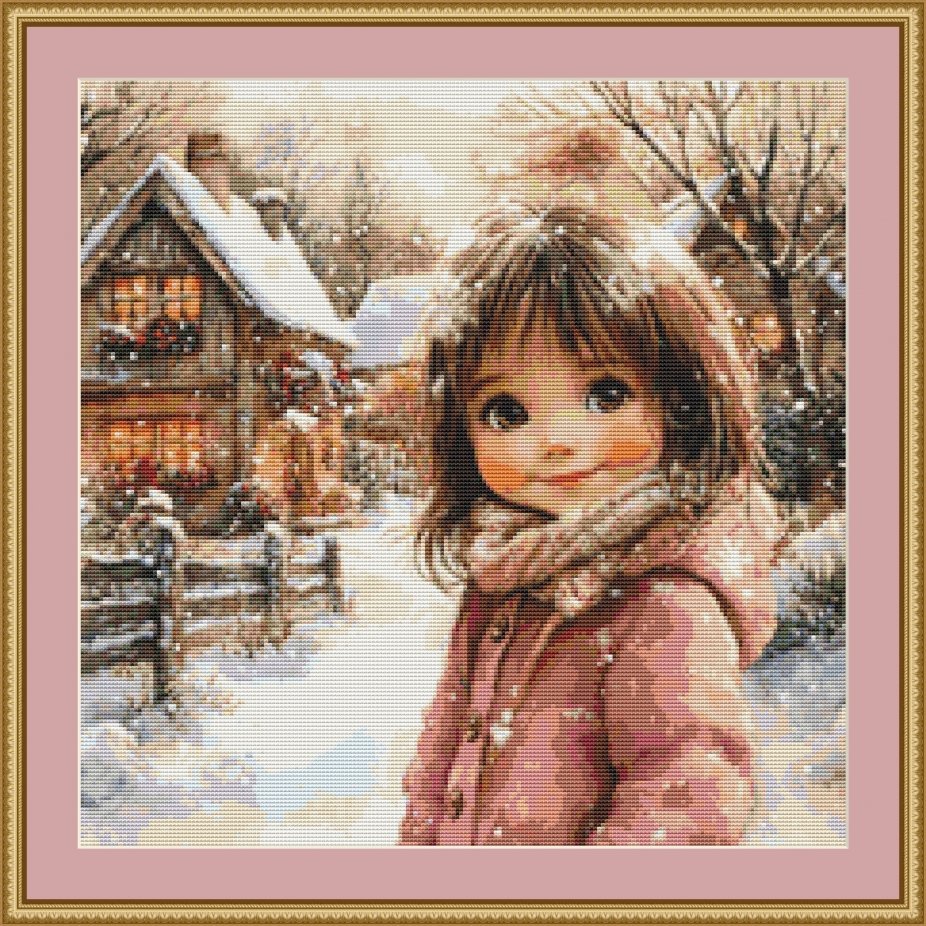 Christmas Girl 3 Cross Stitch Pattern by Avalon Cross Stitch