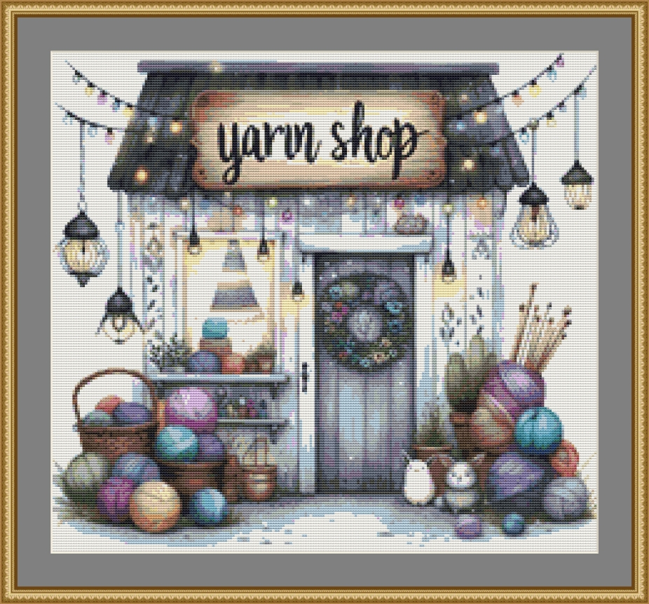 Yarn Shop 3 Cross Stitch Pattern by Avalon Cross Stitch