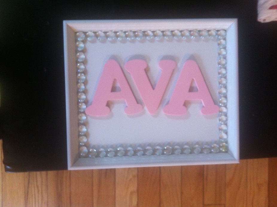 Ava Baby's Room Sign by Quilliscious, Wall Decor on iCraftGifts.com