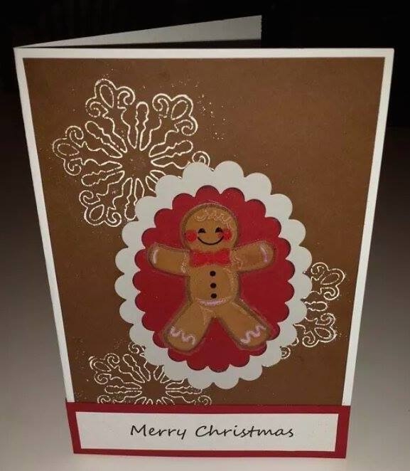 Gingerbread man Card by NJ Creative Cards, Greeting Cards