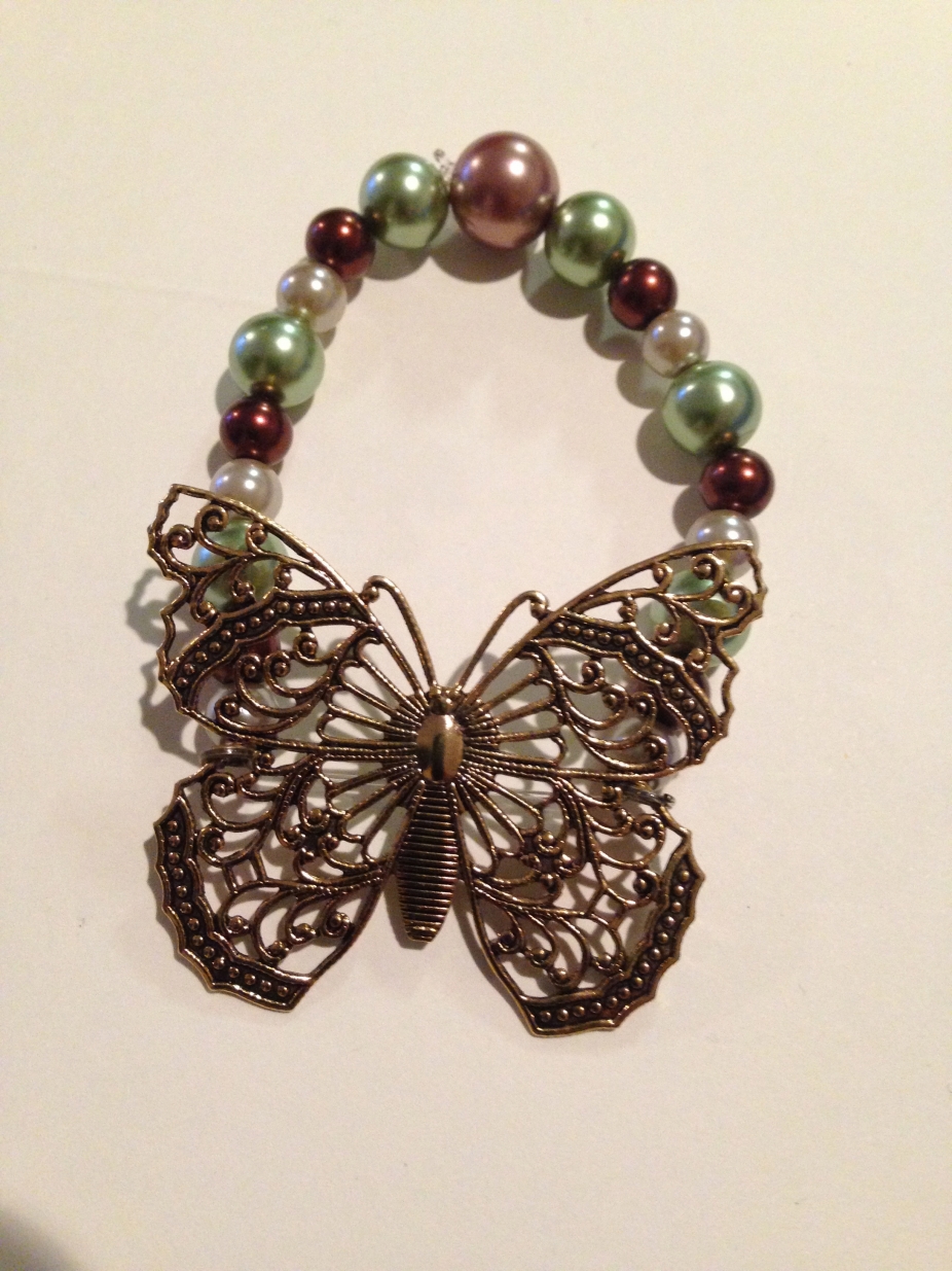 Butterfly Filigree Bracelet by SarahAnnOriginals, Bracelets