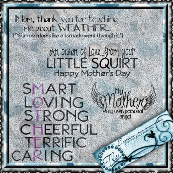 Mother, my angel word art set by Tlc Creates Vintage, Digital Art