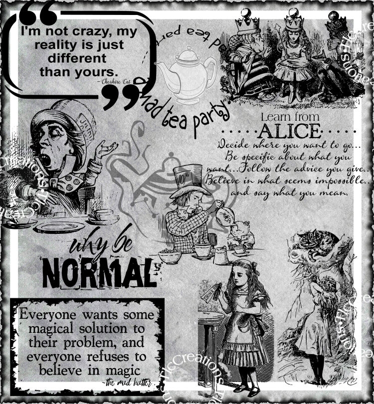 Go Ask Alice Digi Image and Word Art Set by Tlc Creates Vintage