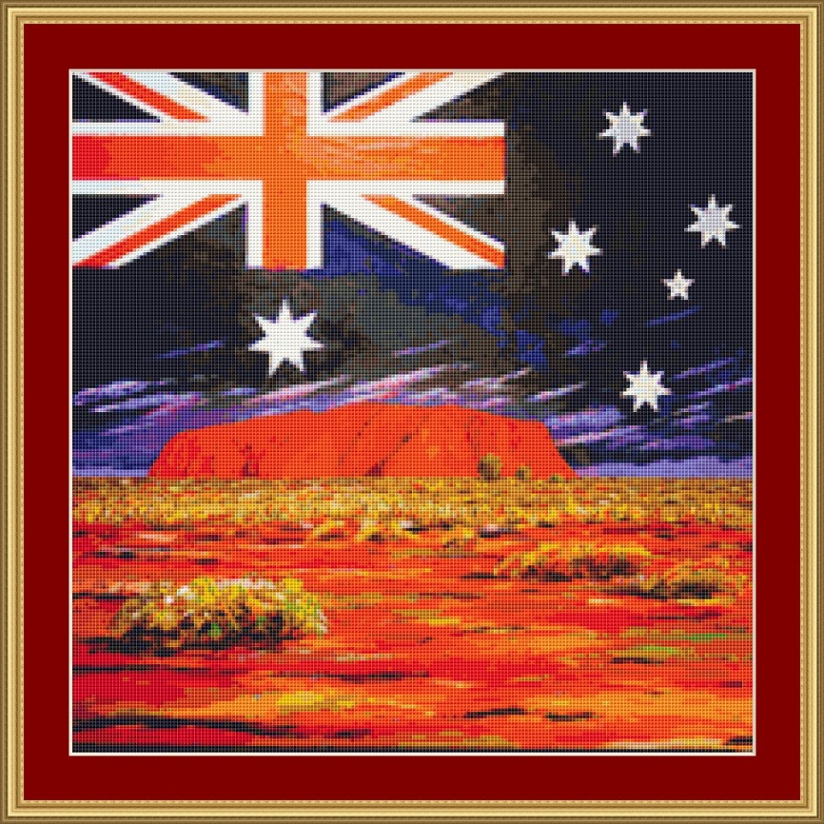 Australia Cross Stitch Pattern by Avalon Cross Stitch, Needle Craft