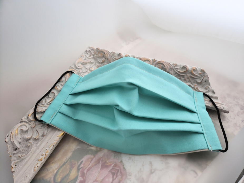 Double layer face mask with metal nose molding, cotton dust mask