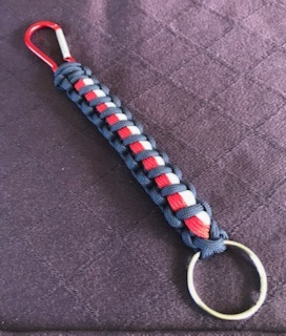 Key ring - USA colors by gmas7 creations, Keyrings/Keychains