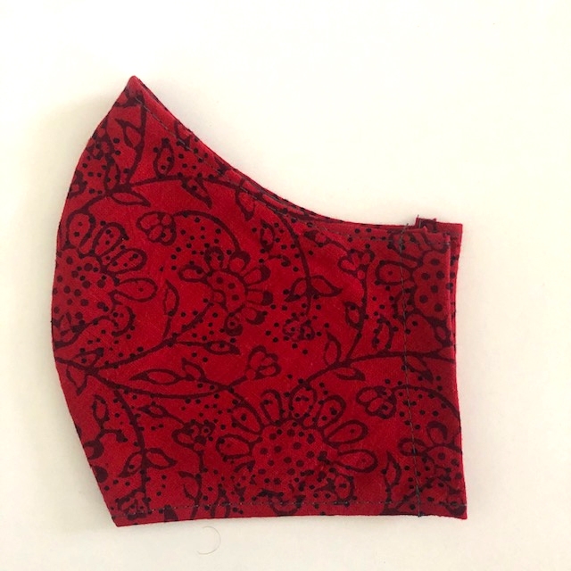 Red & Black Batik Mask by ohmyeye, Masks on iCraftGifts.com