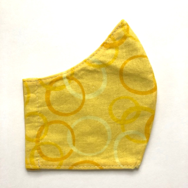 Yellow & Gold Circles Mask by ohmyeye, Masks on iCraftGifts.com