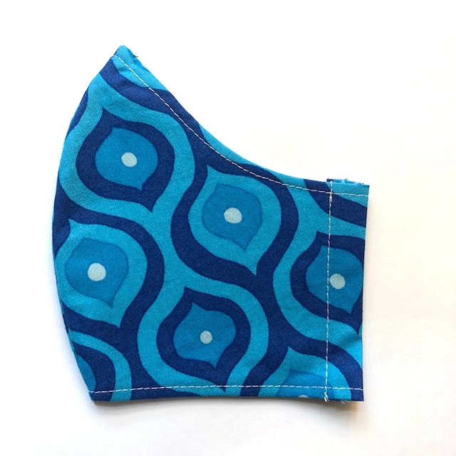Blue Retro Print by ohmyeye, Masks on iCraftGifts.com