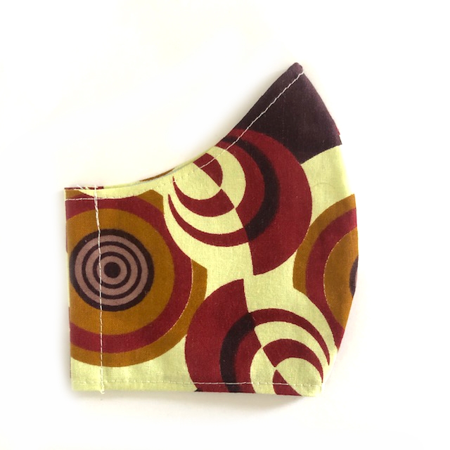 Circles African Print Mask by ohmyeye, Masks on iCraftGifts.com