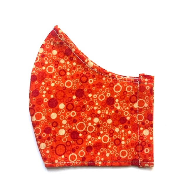 Orange & Red Bubbles Mask by ohmyeye, Masks on iCraftGifts.com