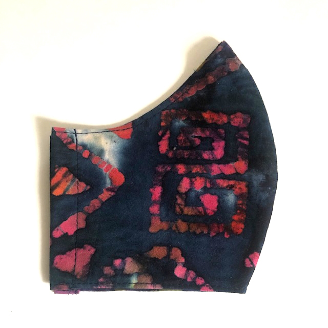 Aztec Blue & Pink Batik Mask by ohmyeye, Masks on iCraftGifts.com