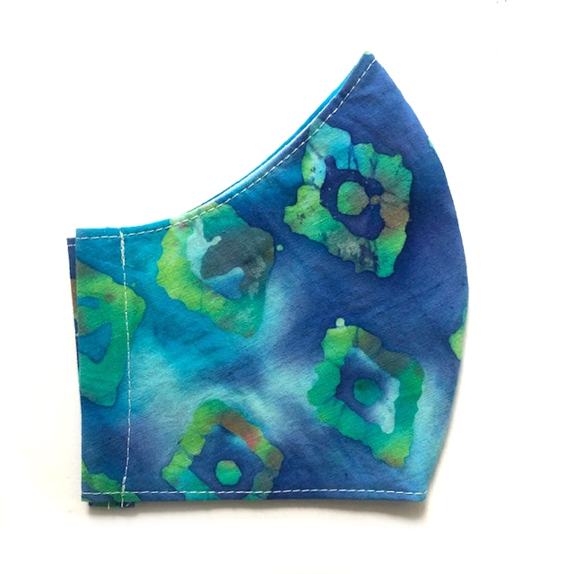 Cool Tones Diamonds Batik Mask by ohmyeye, Masks on iCraftGifts.com