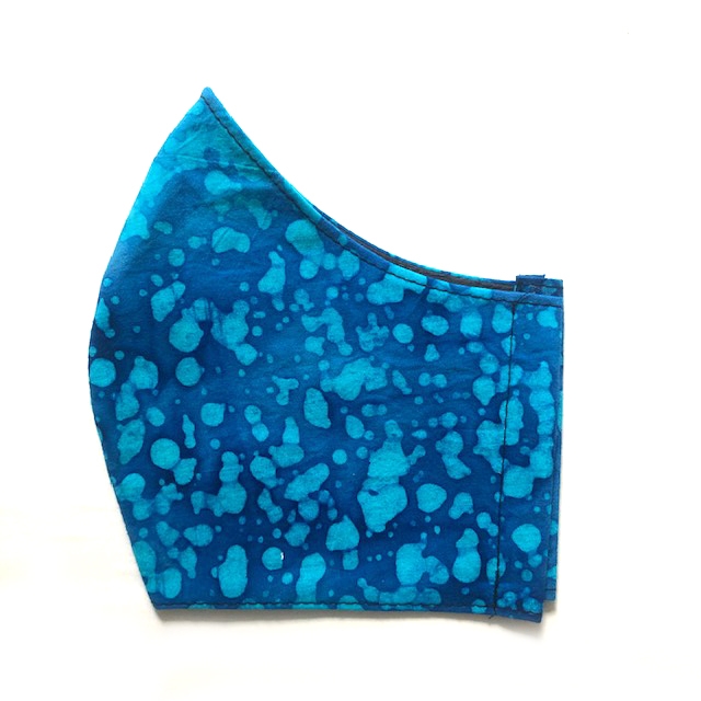 Spotted Blue Batik Mask by ohmyeye, Masks on iCraftGifts.com