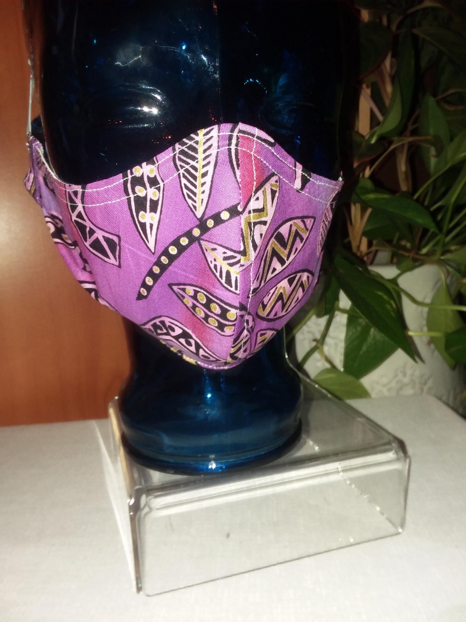 Face Mask 1 Adult Purple Days Reusable Double Layered