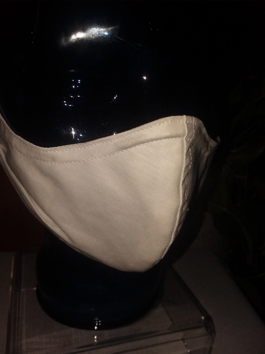 Face Mask 1 Adult White Mask Washable Reusable Double Layered