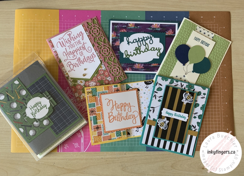 Pack Of Handmade Birthday Cards assorted