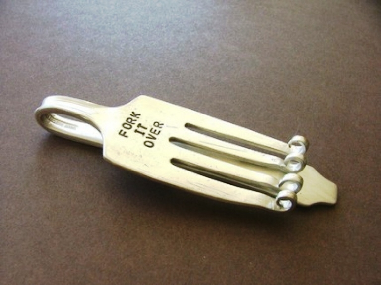 Fork it over money clip by SpoonerZ, Bridal Jewelry