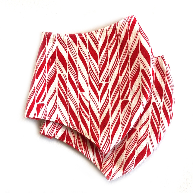 Candy Cane Stripes Face Mask by ohmyeye, Masks on iCraftGifts.com