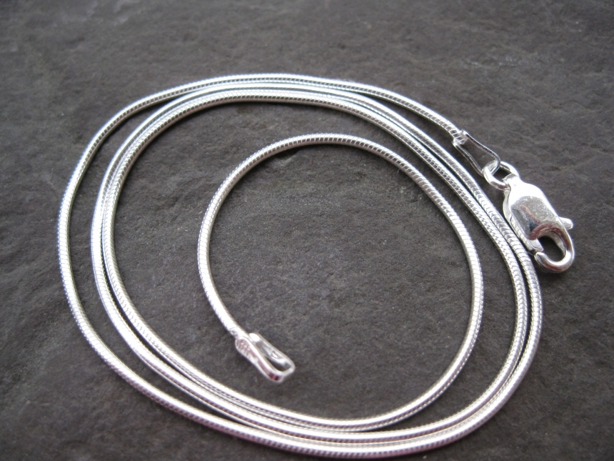 Sterling Silver 16 inch snake chain. purchase with your pendant of choice
