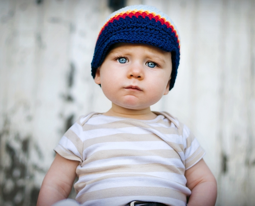 2-5 years Citefuzz Cotton Soo Retro Blues- Bebop Brim Hat TM