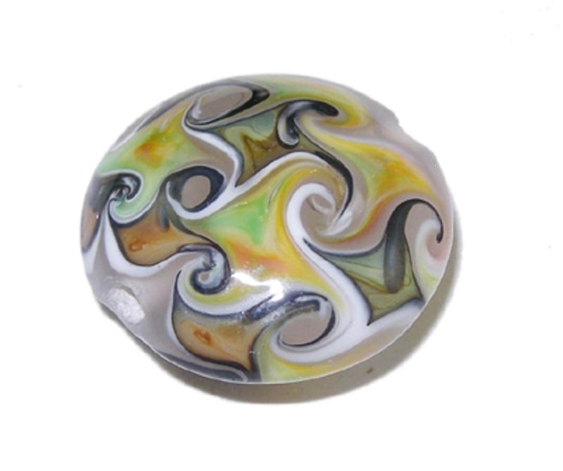 Set of 5 Lampwork Glass Beads by Jan Everett, Supplies Handmade