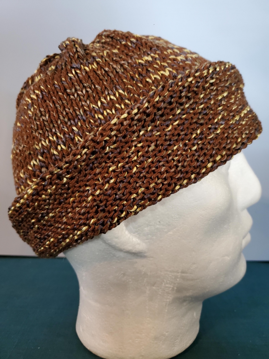 Walnut hat with long rolled brim by WeMakeHandmade, Hats