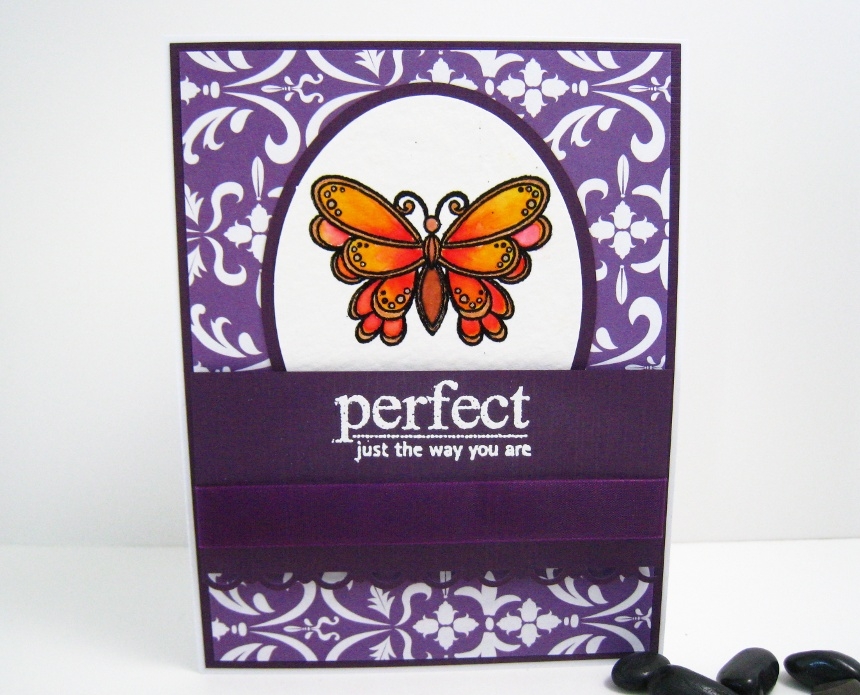 Butterfly Encouragement Card Watercolour by Fairy Cardmaker