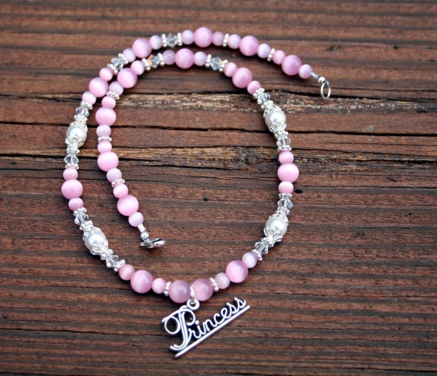 Perfectly Pink Princess Necklace For your special Princess