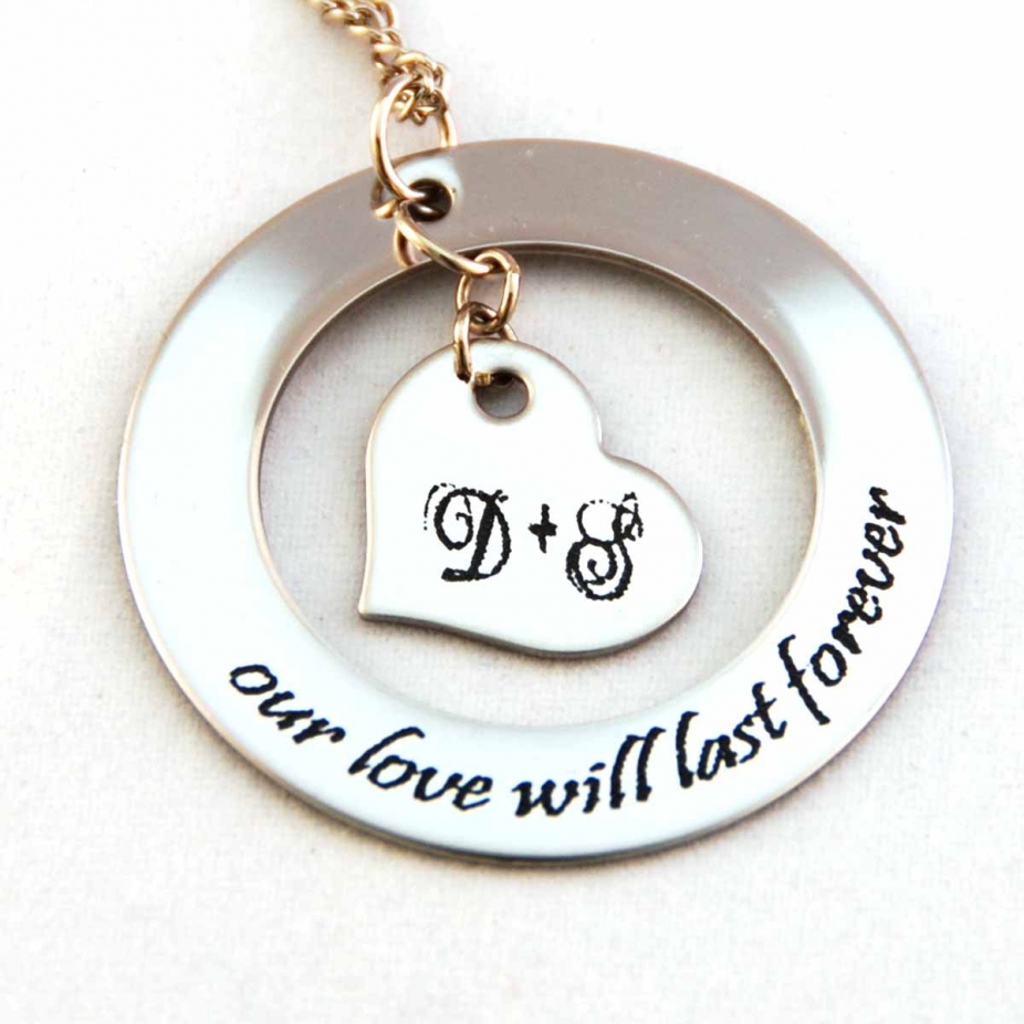 Personalized Mod Forever Heart Necklace by a touch of class
