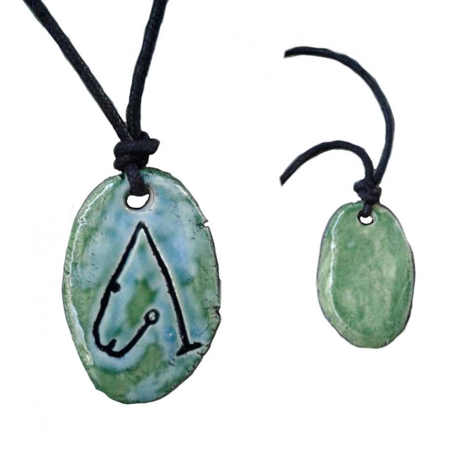Archangel Metatron Necklace Ceramic Angel Sigil Amulet